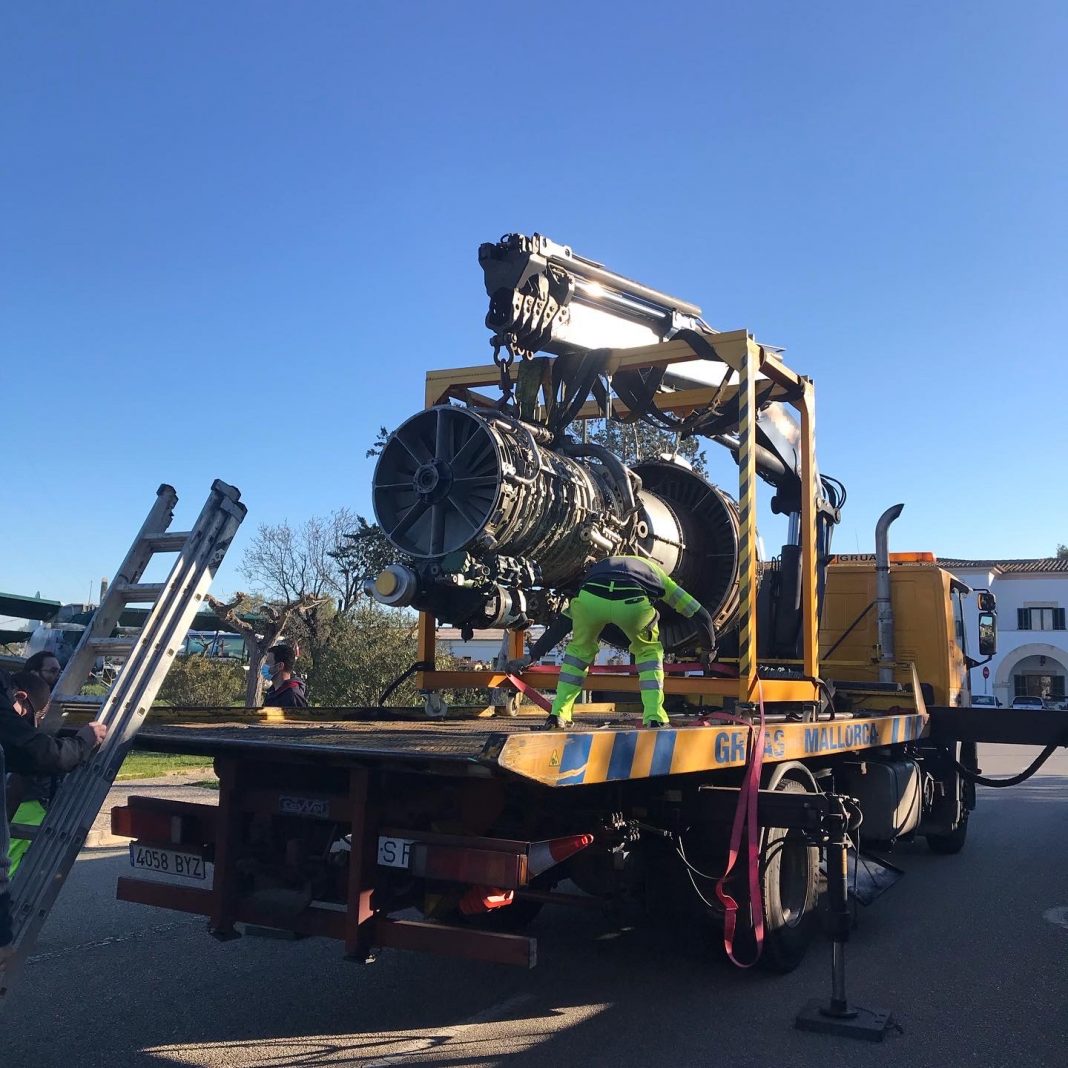 Motor a reacción para el parque estático de Son Bonet