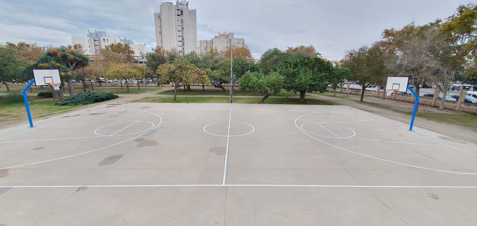 Nueva pista de baloncesto en el parque Krekovic