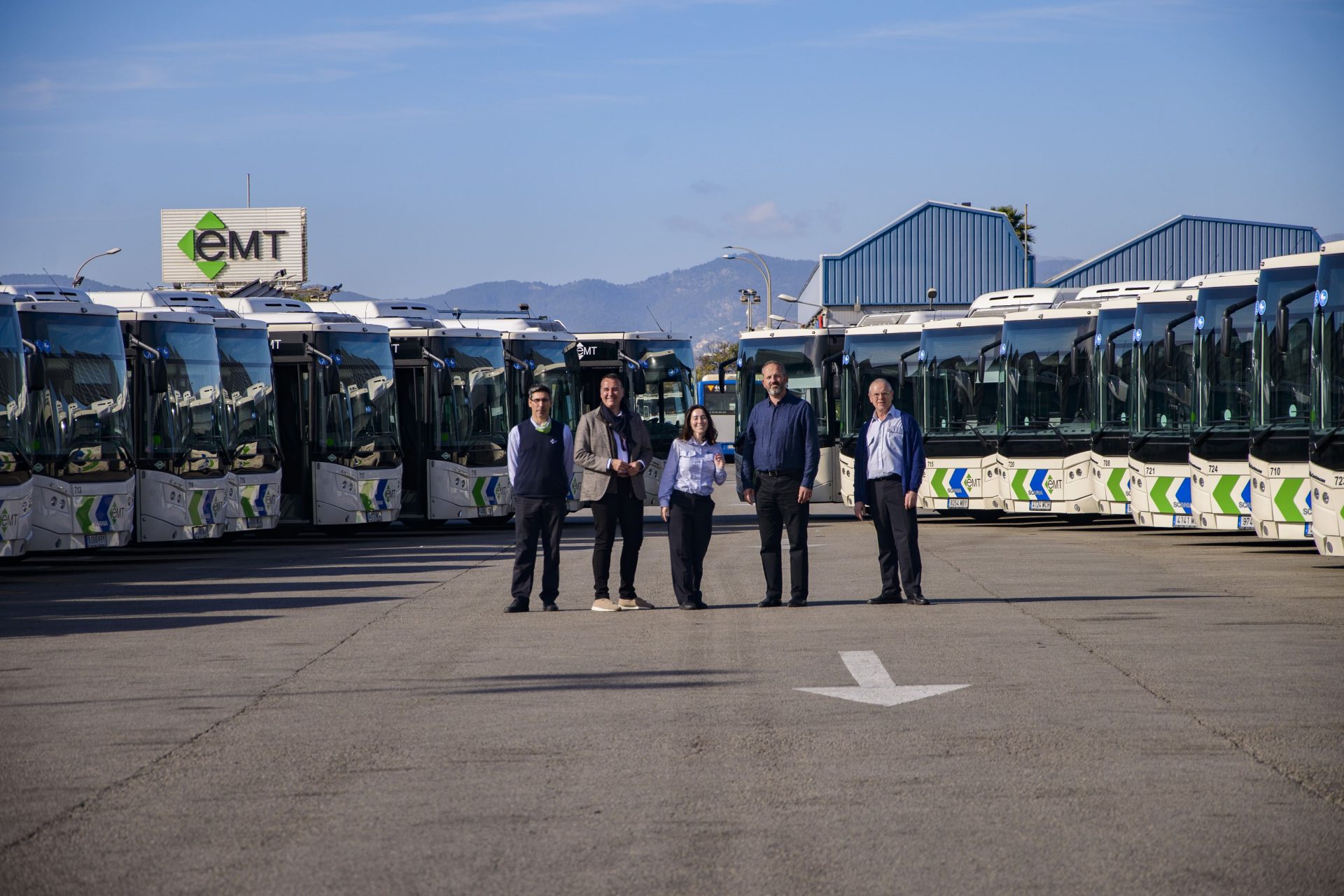 La flota de la EMT Palma suma 22 nuevos buses de 18 metros